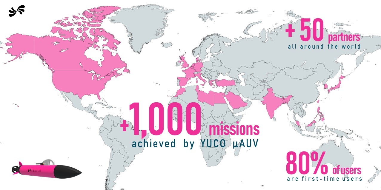 SEABER's YUCO micro-AUV has already achieved 1,000 missions all around the world! - Seaber